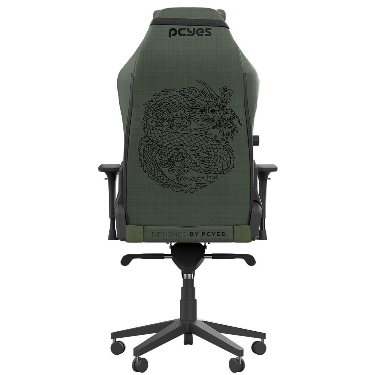 Cadeira Gamer PCYes Ultimate Jade Fire, Tecido, Ajustável, Reclinável, 4D, Verde, PCGU-JF