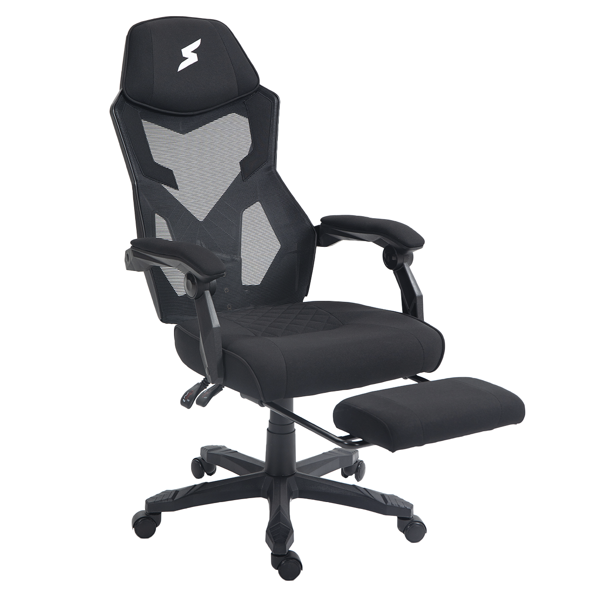 Cadeira Gamer SuperFrame Hybrid, Mesh, Altura Ajustável, Preta - Open Box