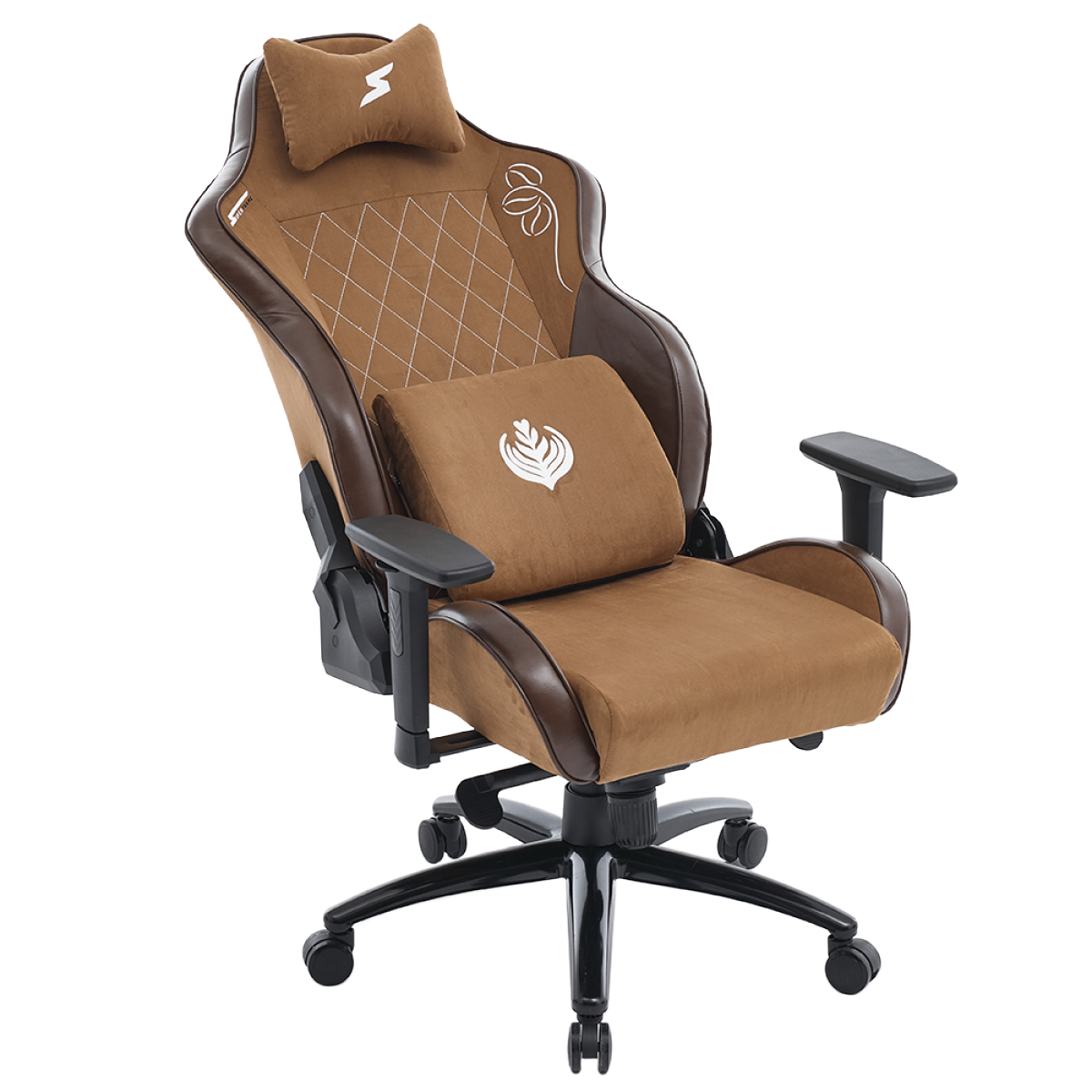 Cadeira Gamer SuperFrame Mocha, Reclinável, 3D, Marrom, SF-CH-MCR3DBWF