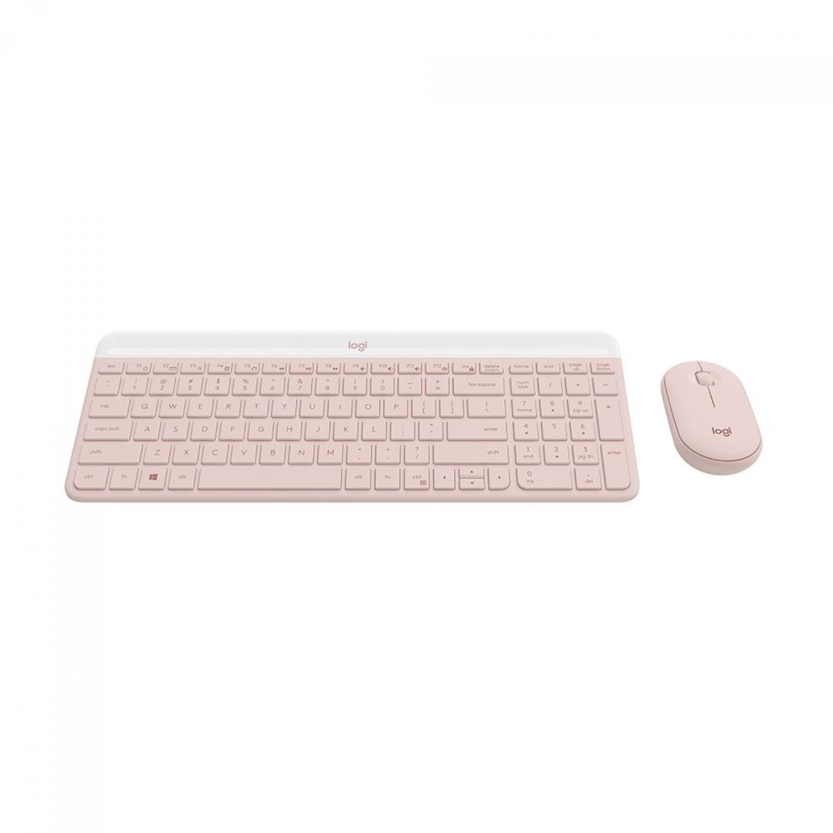 Combo Logitech MK470, Teclado e Mouse Sem Fio, Slim, Rosa, 920-011313
