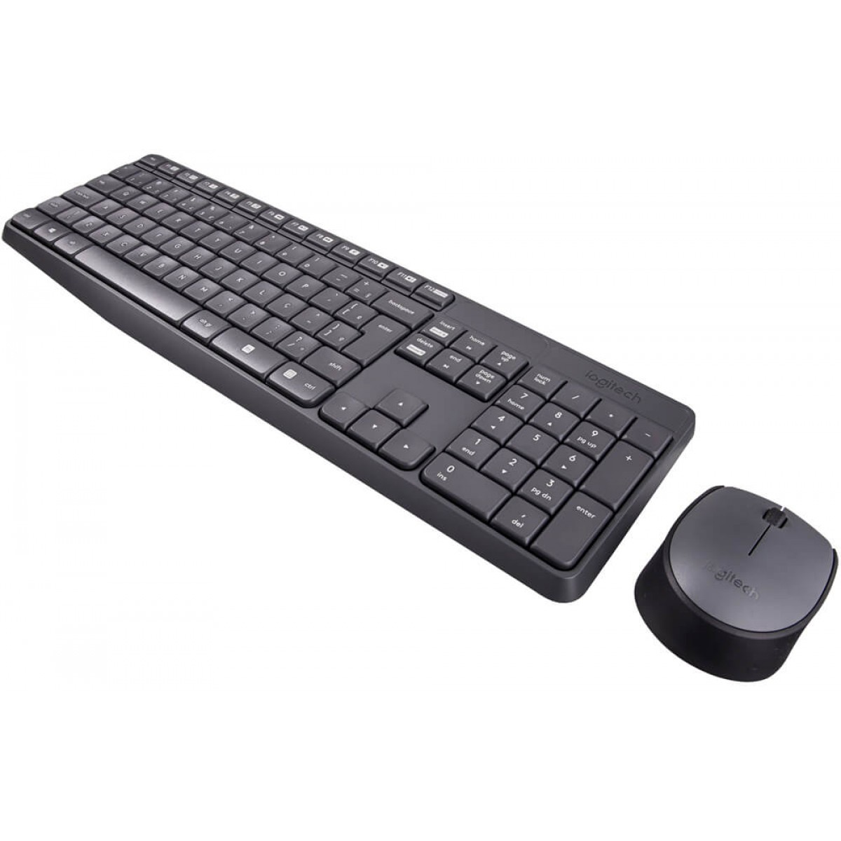 Combo Gamer Teclado e Mouse Logitech MK235, Grey, ABNT2 - Open Box