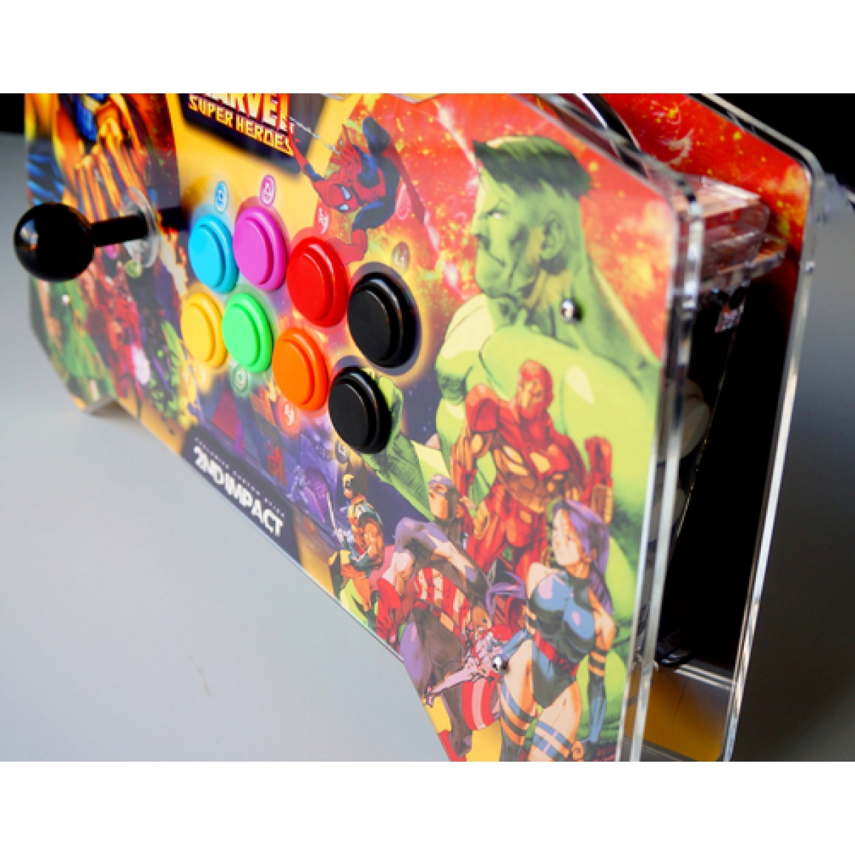 Controle Arcade para PC, PS3 e PS4 2ND Impact Falcon Full Acrílico ...