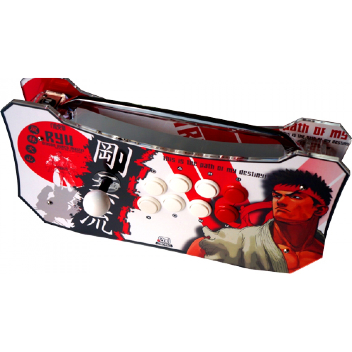 Controle Arcade para PC, PS3 e PS4 2ND Impact RYU Full Acrílico Botões ...