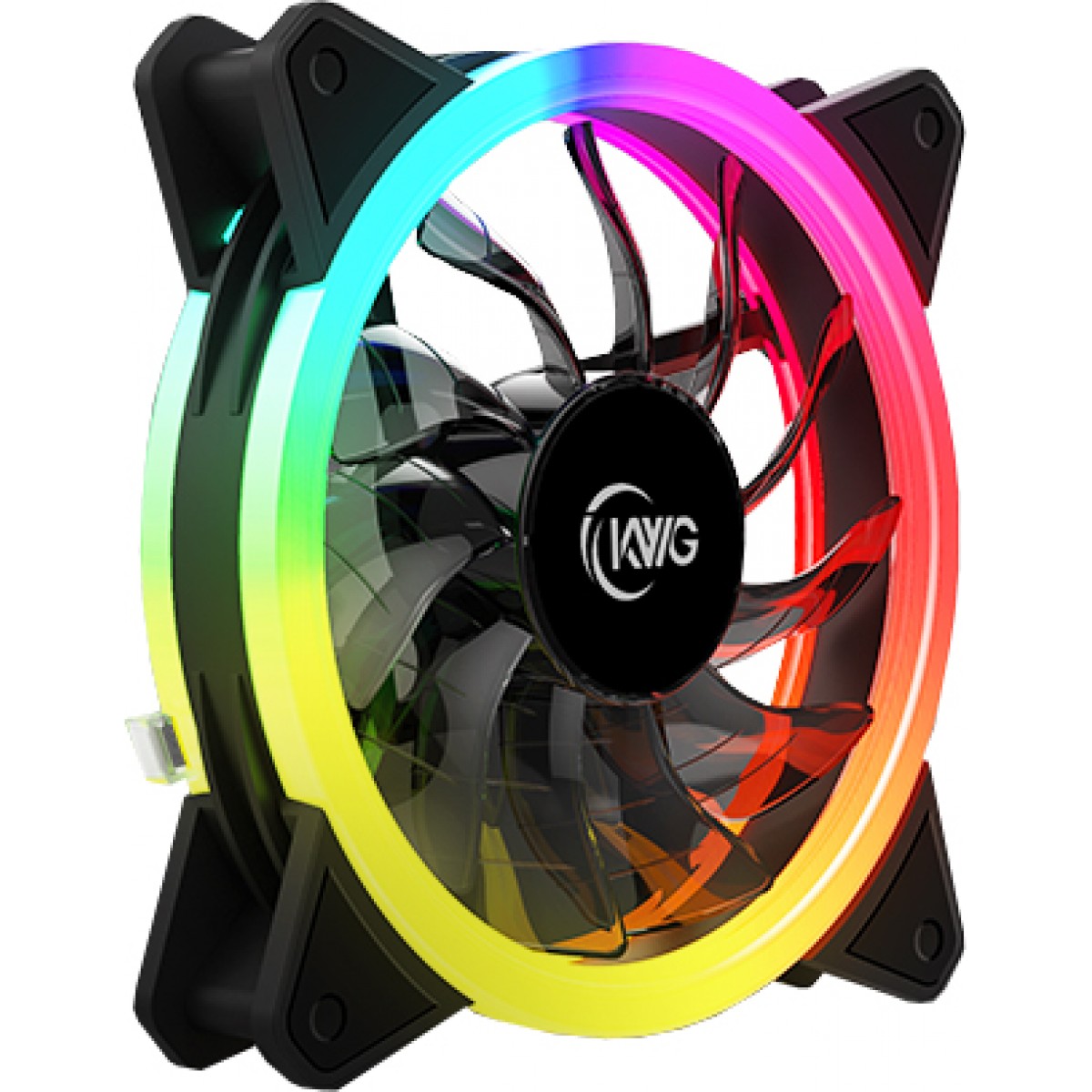 Cooler Para Gabinete KWG Gemini E1 1201, RGB 120mm - Open Box