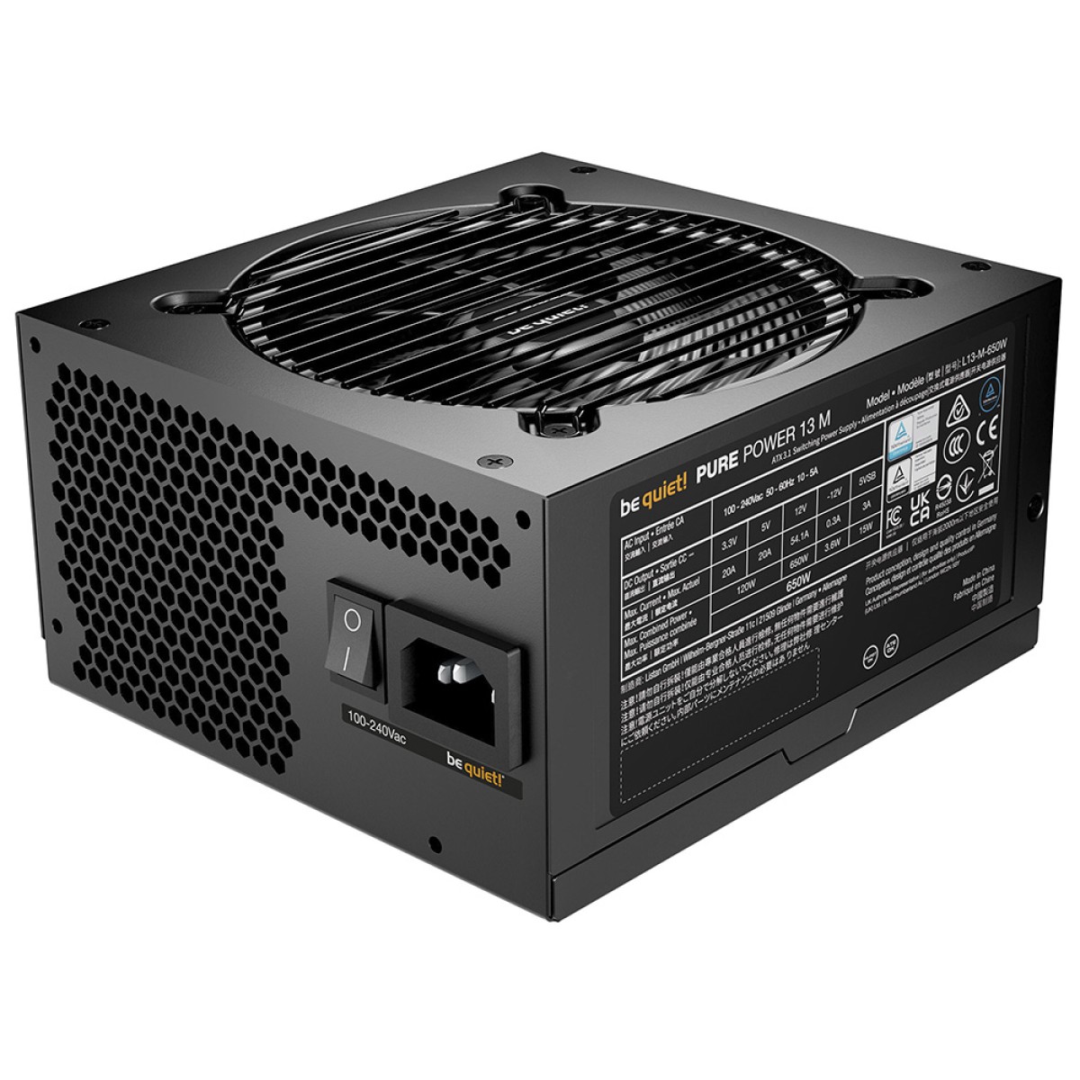 Fonte Be Quiet Pure Power 13 M 650W 80 Plus Gold | Terabyte