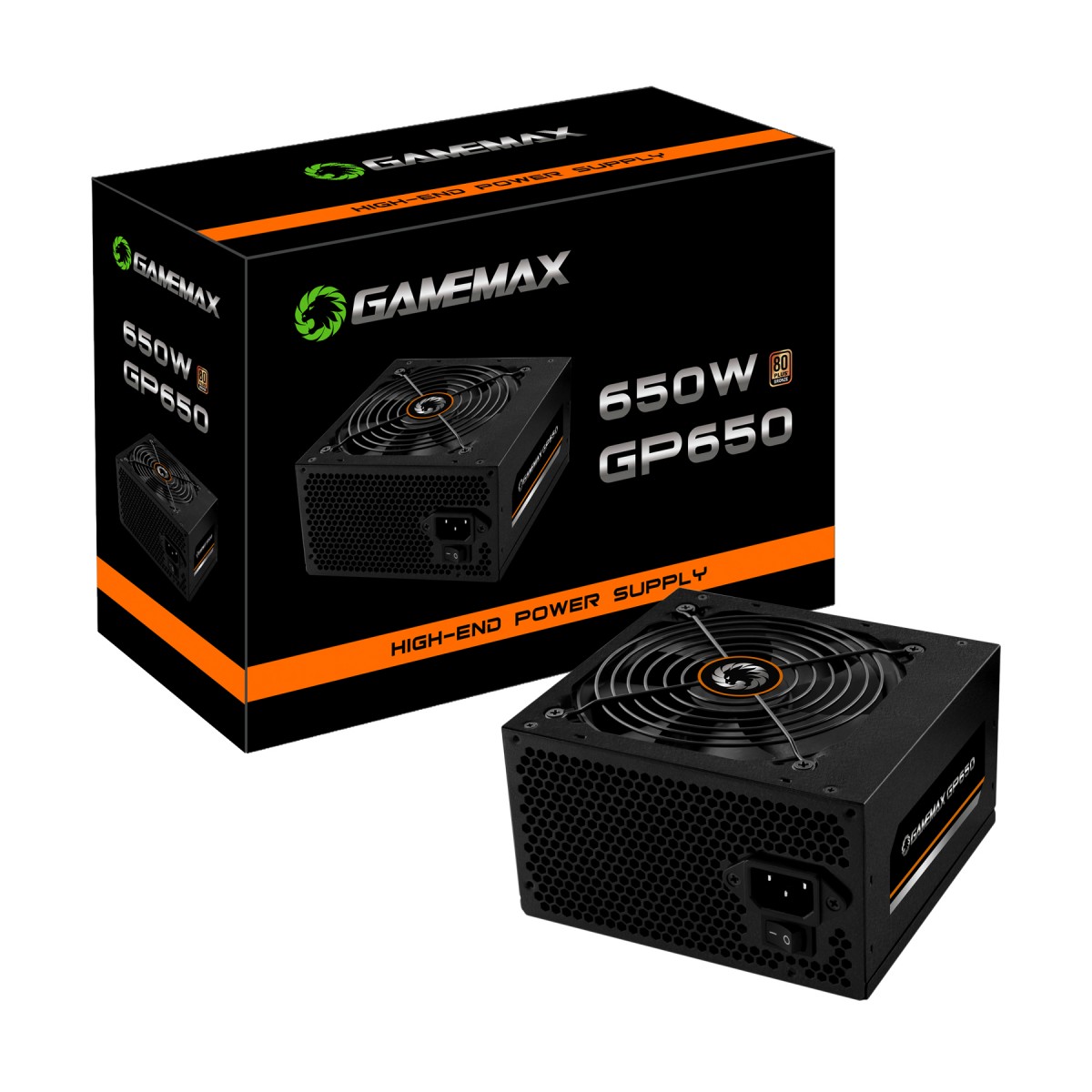 Fonte Gamemax GP650 650W, 80 Plus Bronze, PFC Ativo, Black - Open Box
