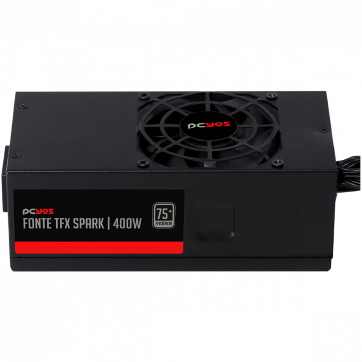 Fonte PCYes TFX Spark 400W, PFC Ativo, TFXKP400TB