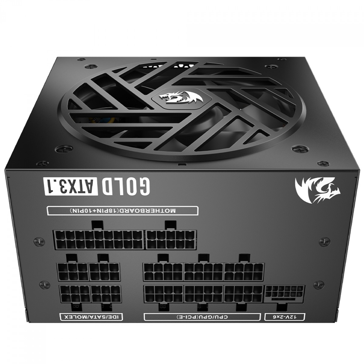 Fonte Redragon Master RGMS 1200W, 80 Plus Gold, PFC Ativo, PCIe 5.1 ...