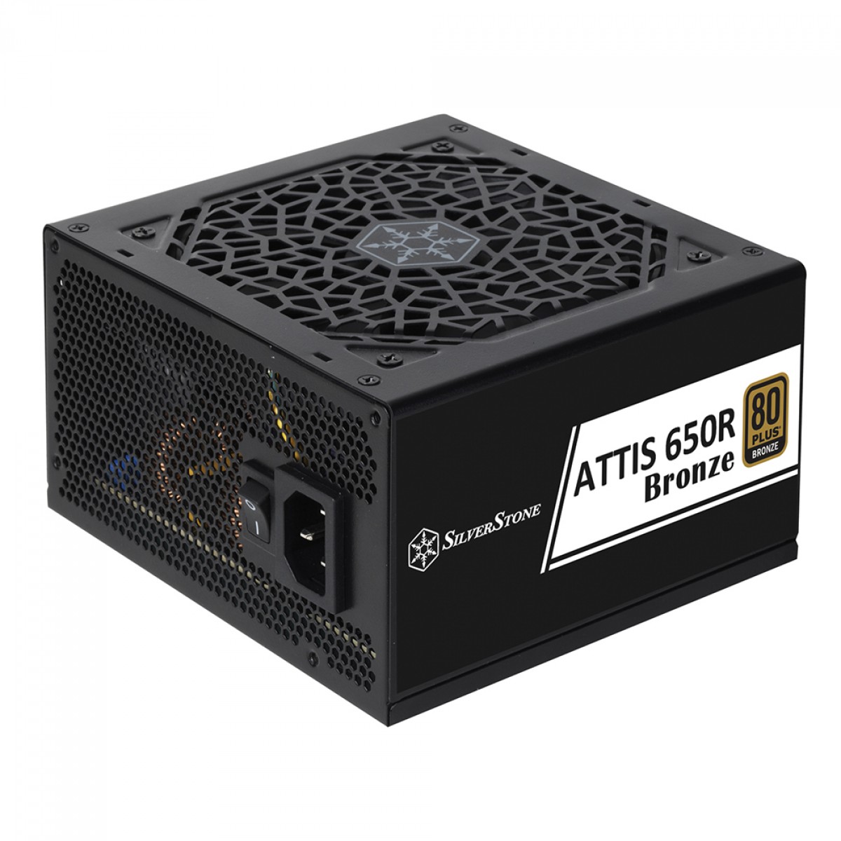 Fonte SilverStone ATTIS 650R, 650W, 80 Plus Bronze, PFC Ativo, Cabos Flat, SST-AT650R-BF