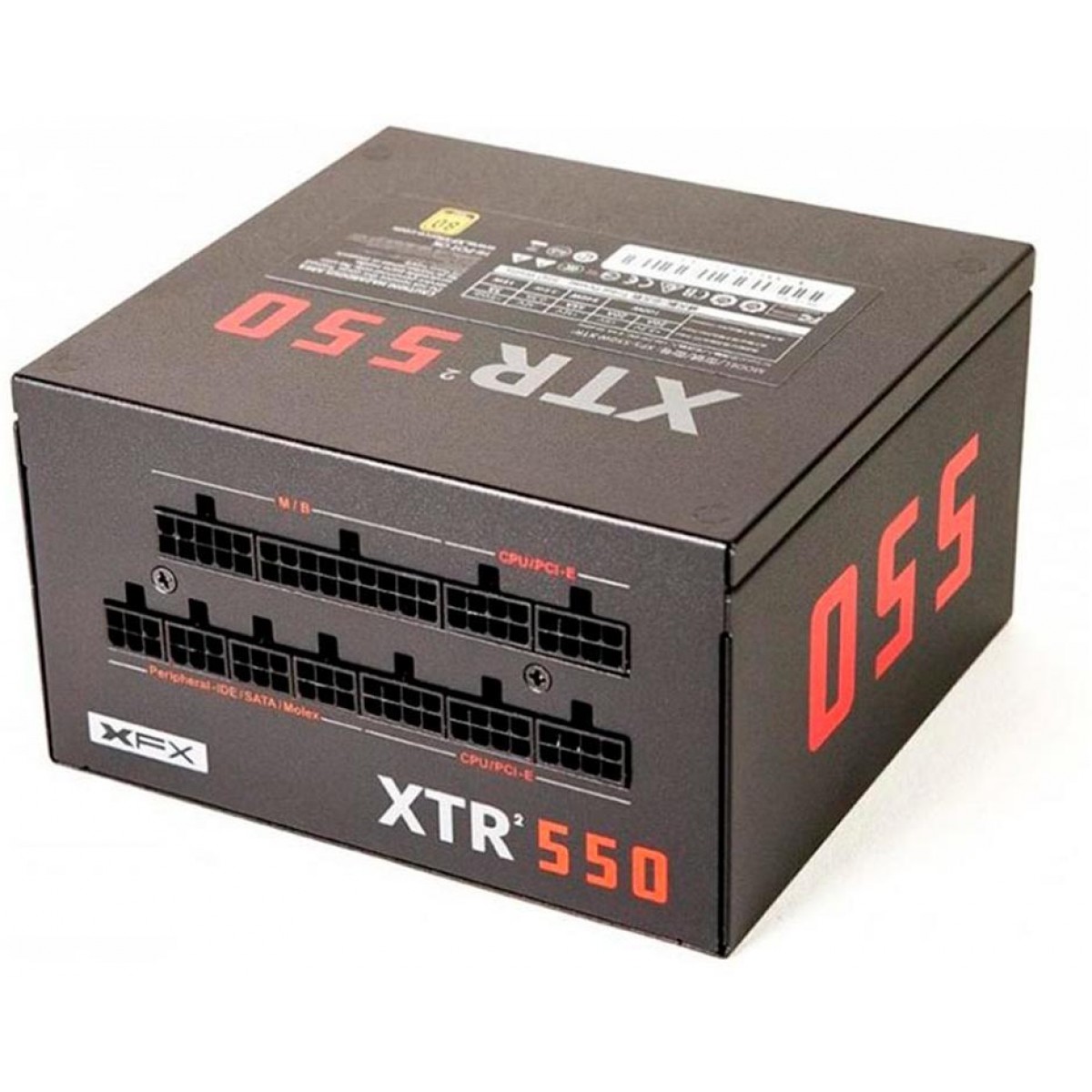 Fonte XFX XTR2 550W, 80 Plus Gold, PFC Ativo, Modular, P1-0550-XTR2