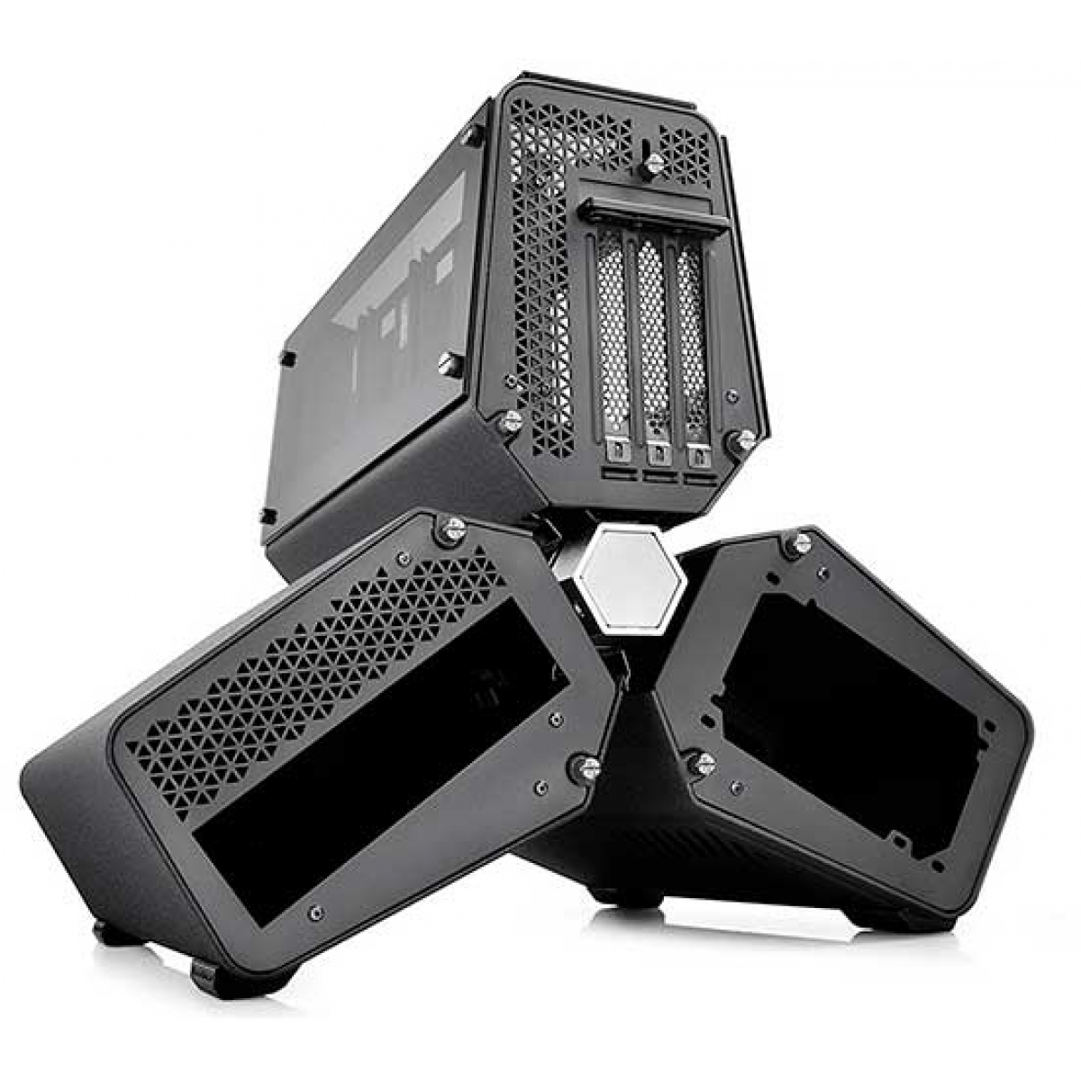 Gabinete DeepCool Tristellar Vidro Temperado DP-ITX-TST-TW Preto