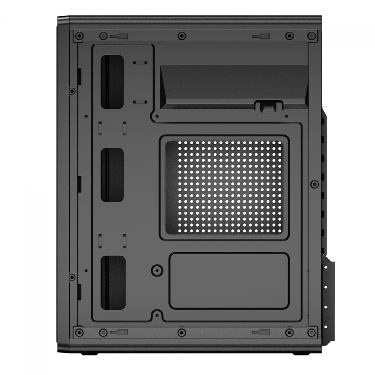 Gabinete Dr. Office, Mini Tower, M-ATX, Sem Fonte, Sem Fans, Preto, DO ...