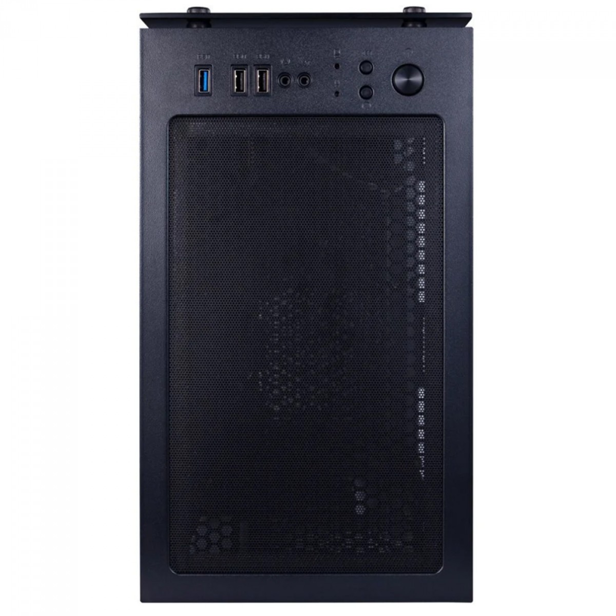 Gabinete Gamer 1STPLAYER V2-A, Mid Tower, Vidro Temperado, ATX, Black, Sem Fonte, Sem Fan