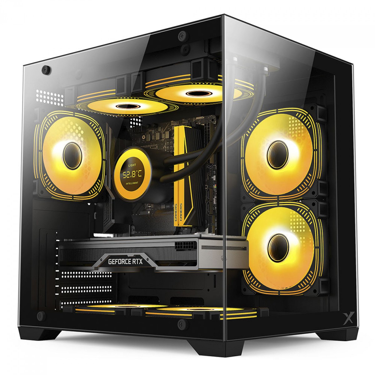 Gabinete Gamer BRX Xtreme Glacier Mini Tower 3 Fans | Terabyte