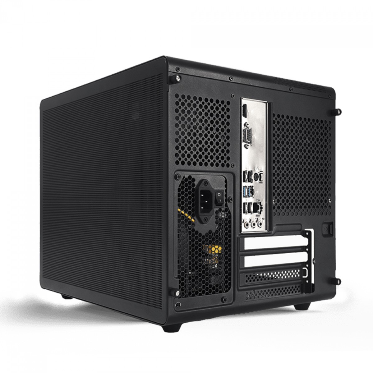 Gabinete Gamer C3Tech Aquarius, Mini Tower, Vidro Temperado, M-ATX, Black, Sem Fonte, Sem Fan ...