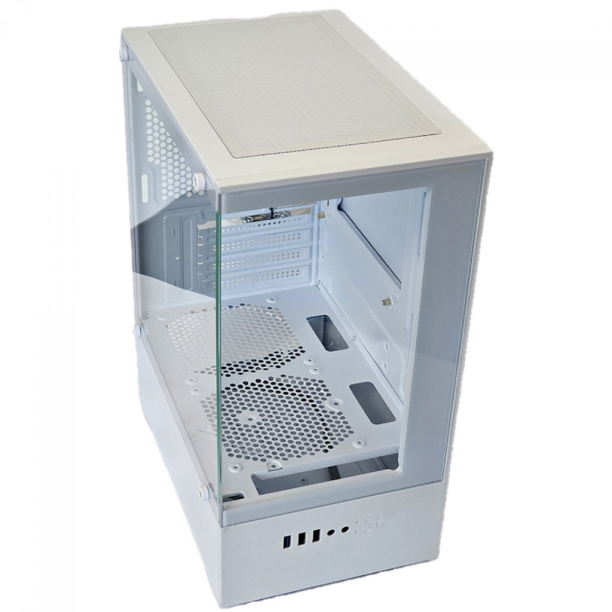 Gabinete Gamer Duex DXGW0C White, Mid Tower, MATX, Vidro Temperado, Sem ...