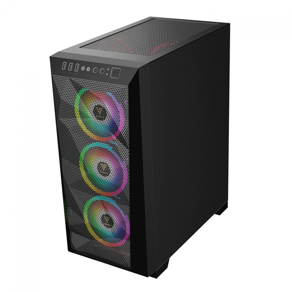 Gabinete Gamer Gamdias Athena M1 Elite, Mid Tower, Black - Terabyte