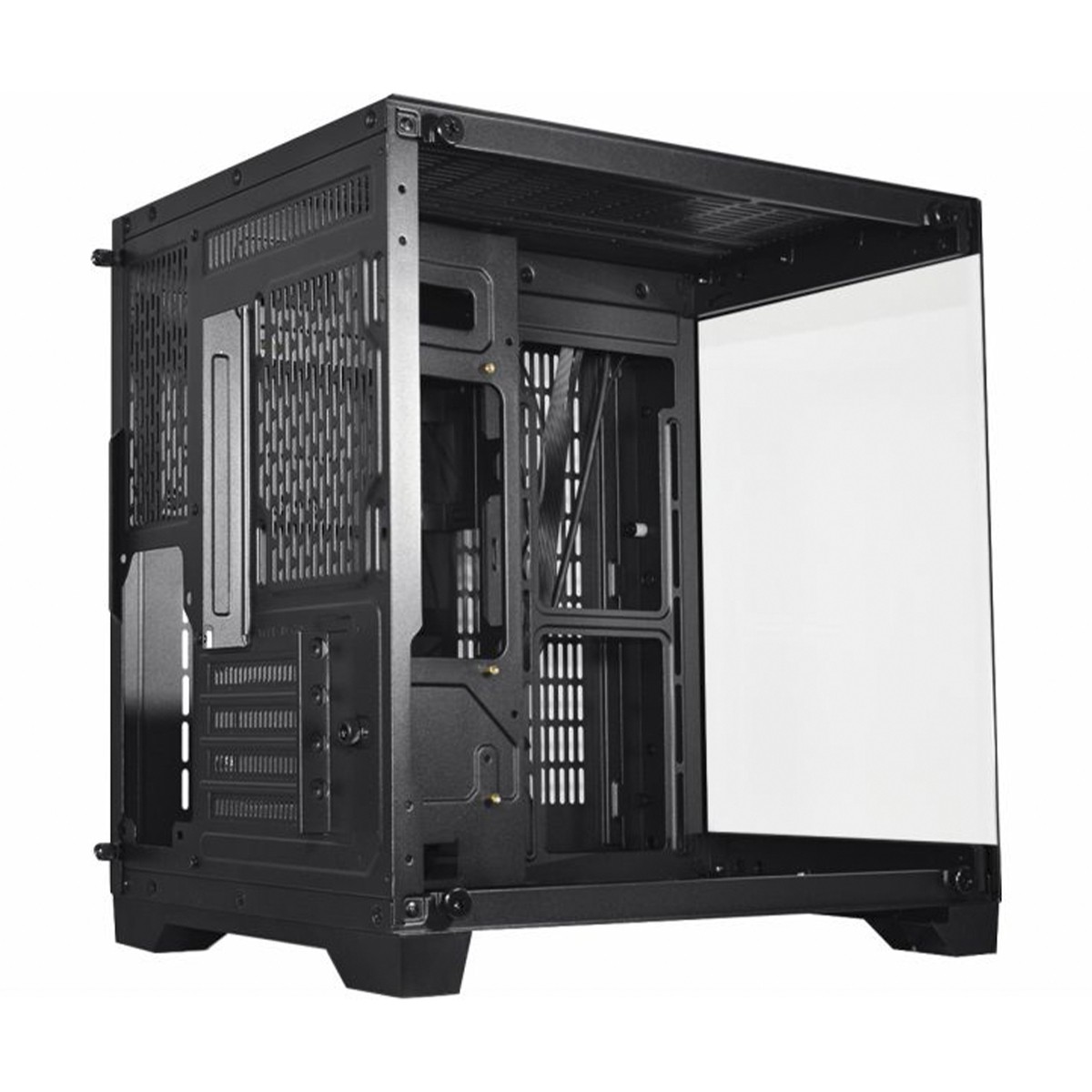 Gabinete Gamer K-MEX Space Aqua, Black, Mini Tower, Vidro Temperado, M ...