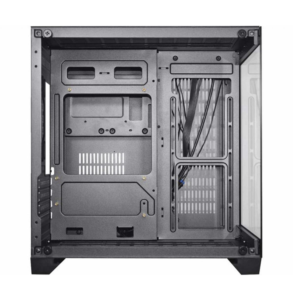 Gabinete Gamer K-MEX Space Aqua, Black, Mini Tower, Vidro Temperado, M ...
