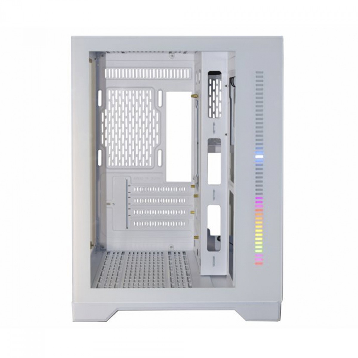 Gabinete Gamer K-MEX Space X, White, ARGB, Mini Tower, Vidro Temperado ...