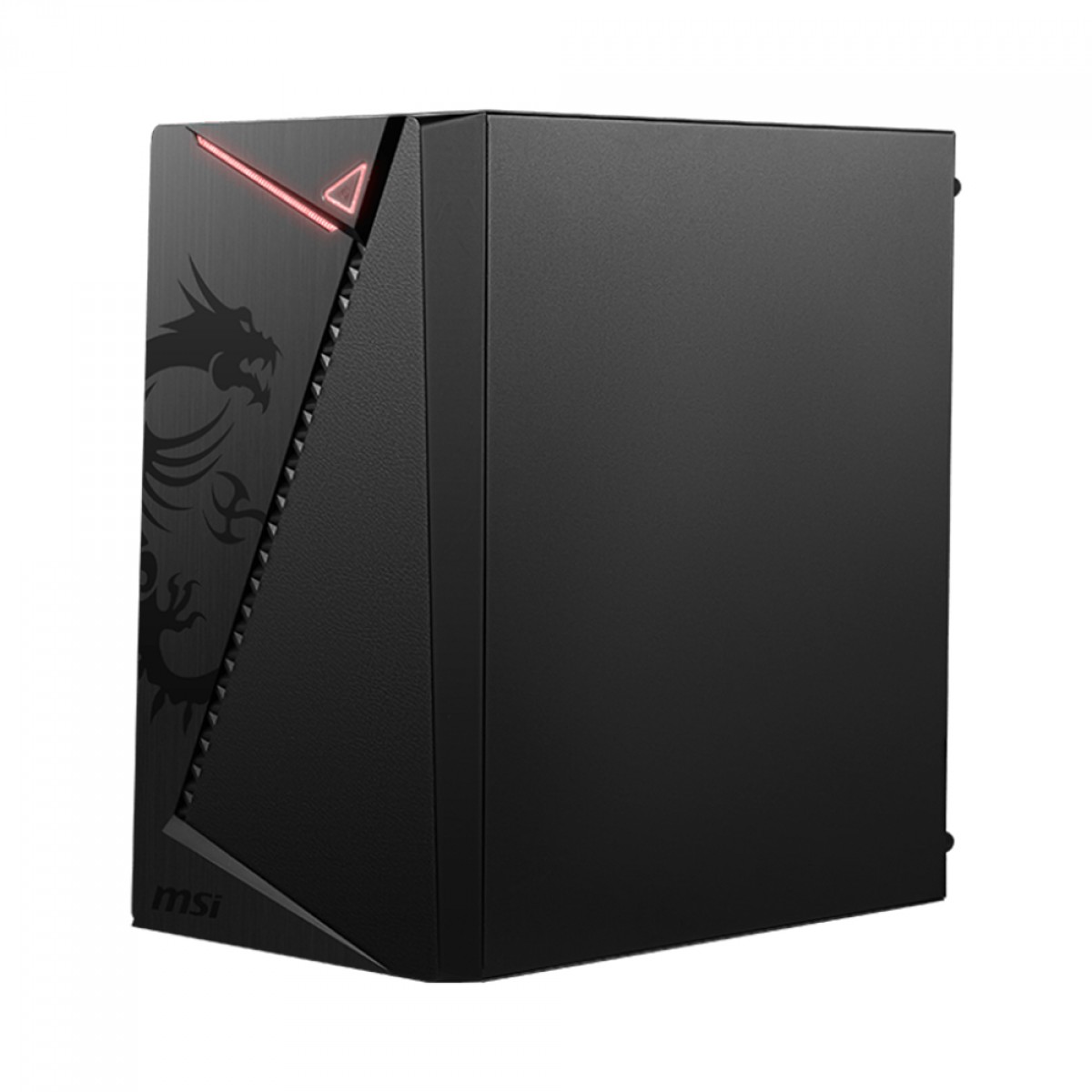 Gabinete Gamer MSI MAG SHIELD M301, M-ATX, Black, Sem Fonte, Com 1 Fan