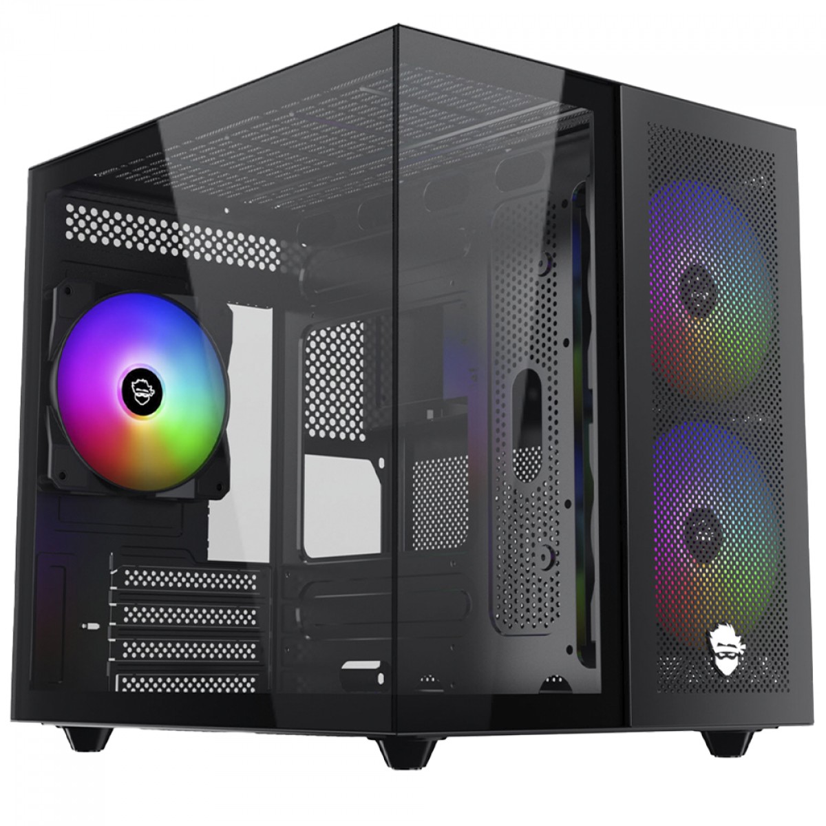 Gabinete Gamer Ninja Kazan X3, Mini Tower, Vidro Temperado, M-ATX, Sem ...