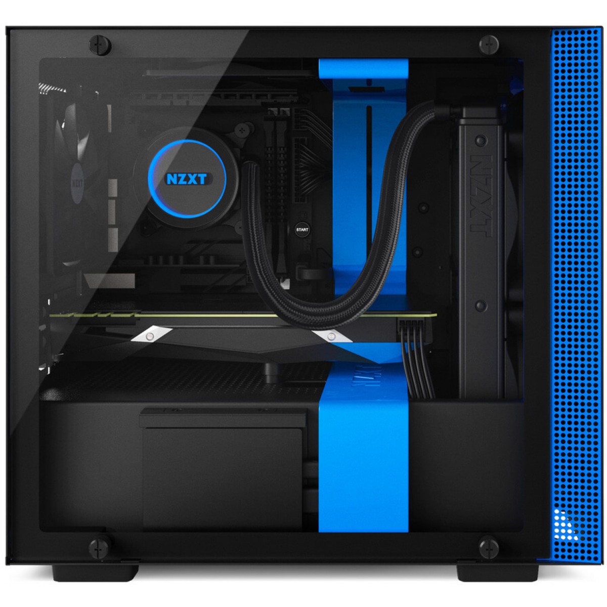 Gabinete Gamer NZXT H200, Mini Tower, Com 2 Fans, Vidro Temperado ...