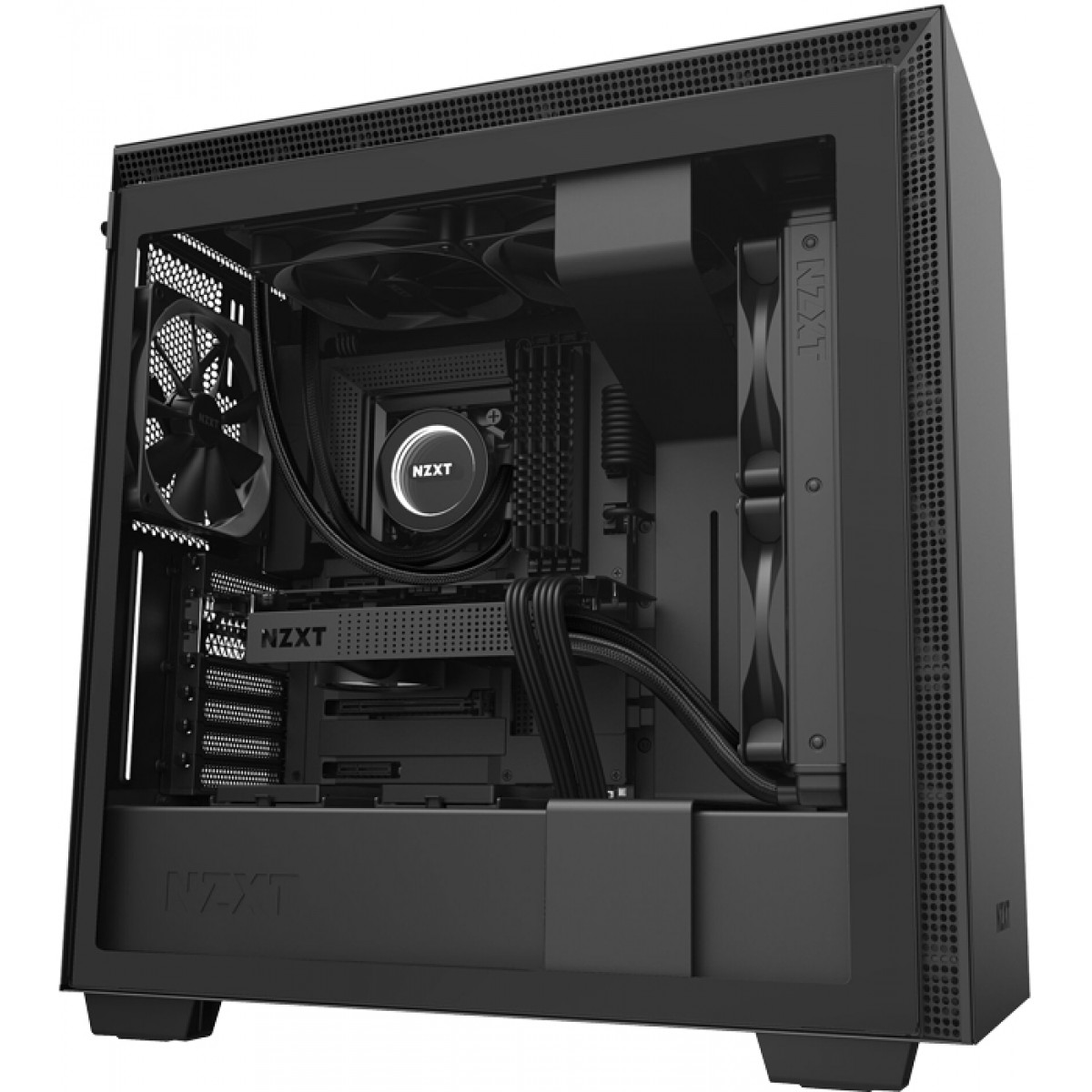 Gabinete Gamer NZXT H710 Mid Tower 4 Fans Black - Terabyte