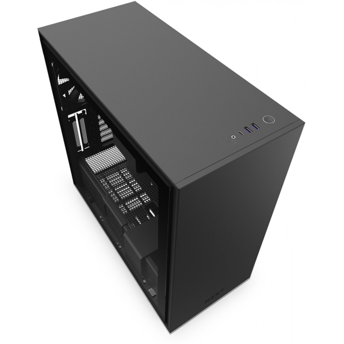 Gabinete Gamer NZXT H710 Mid Tower 4 Fans Black - Terabyte