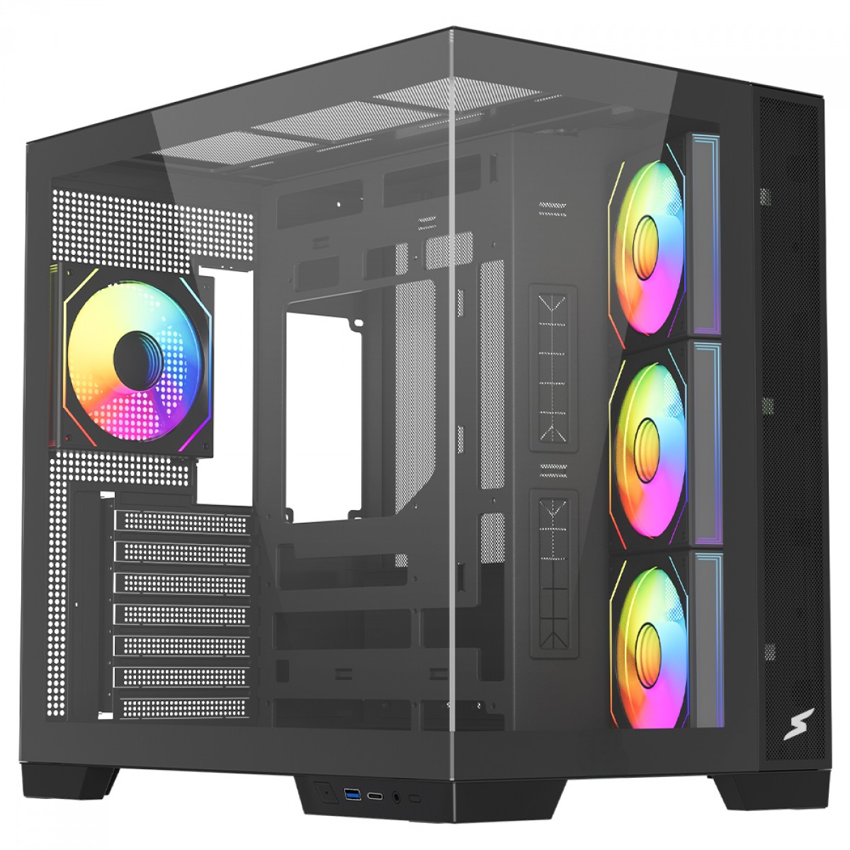 Gabinete Gamer SuperFrame Drakor, Mid Tower, Vidro Temperado, ATX, Com ...