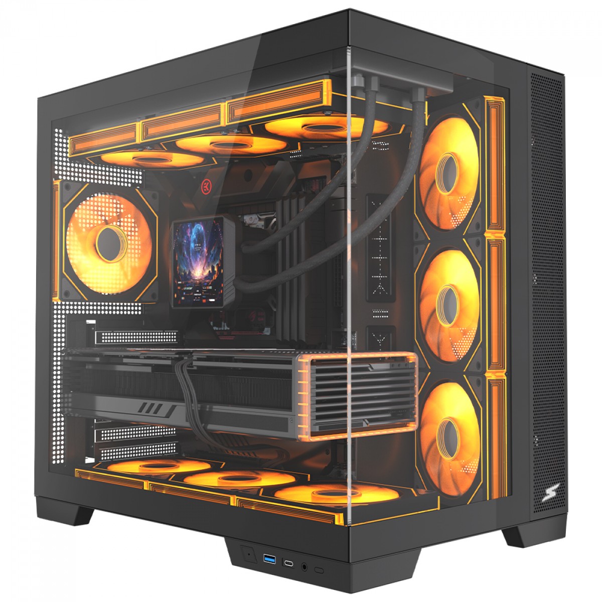 Gabinete Gamer SuperFrame Drakor, Mid Tower, Vidro Temperado, ATX, Com ...