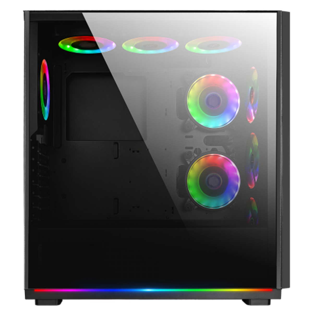 Gabinete Gamer SuperFrame Slash, ARGB, Mid Tower, Vidro Temperado, E ...