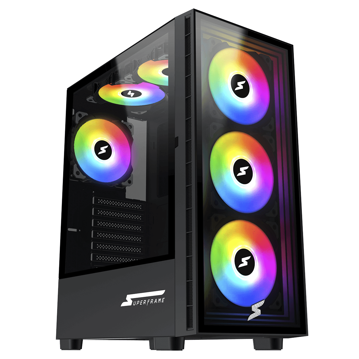 Gabinete Gamer SuperFrame Strider, Mid Tower, ARGB, Vidro Temperado ...