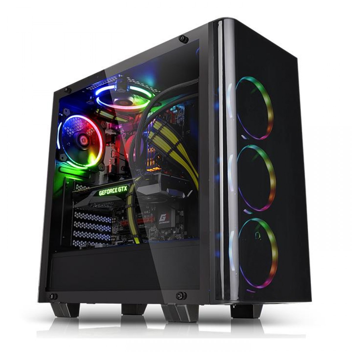 Gabinete Gamer Thermaltake View 21, Mid Tower, Com 1 Fan, Vidro ...