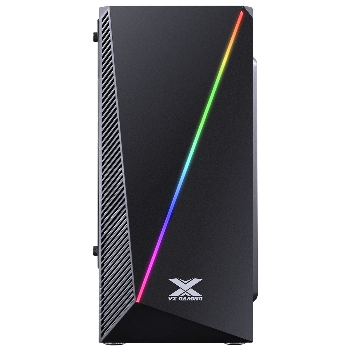 Gabinete Gamer Vinik Pyxis RGB, Mid Tower, Latreral Acrílico, Black, S ...