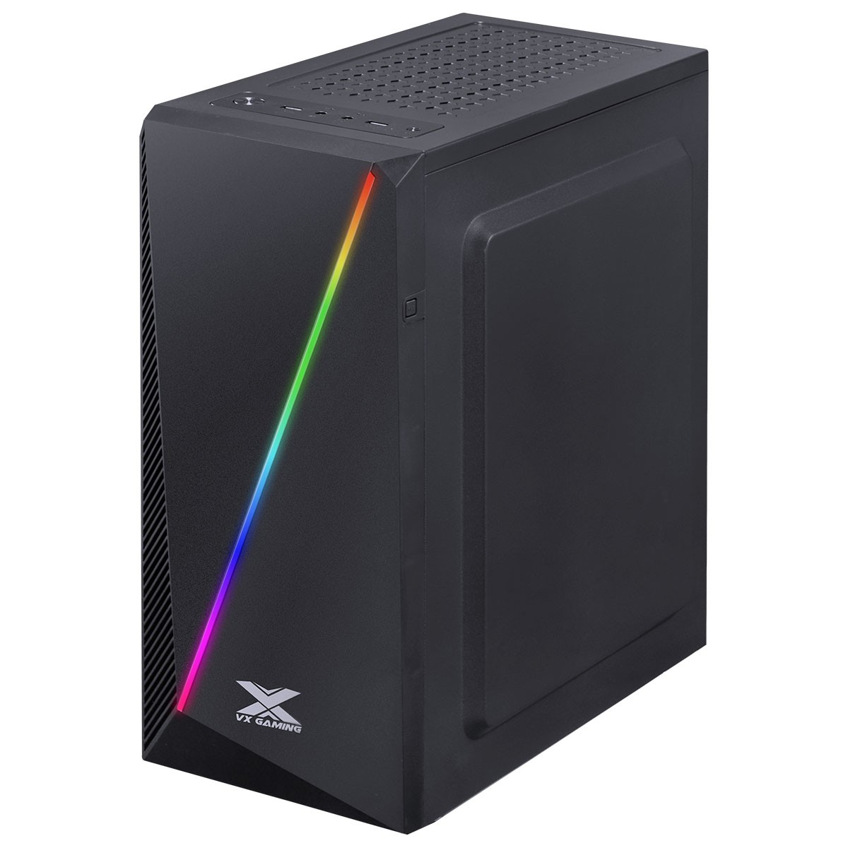 Gabinete Gamer Vinik Pyxis RGB, Mid Tower, Latreral Acrílico, Black, S ...