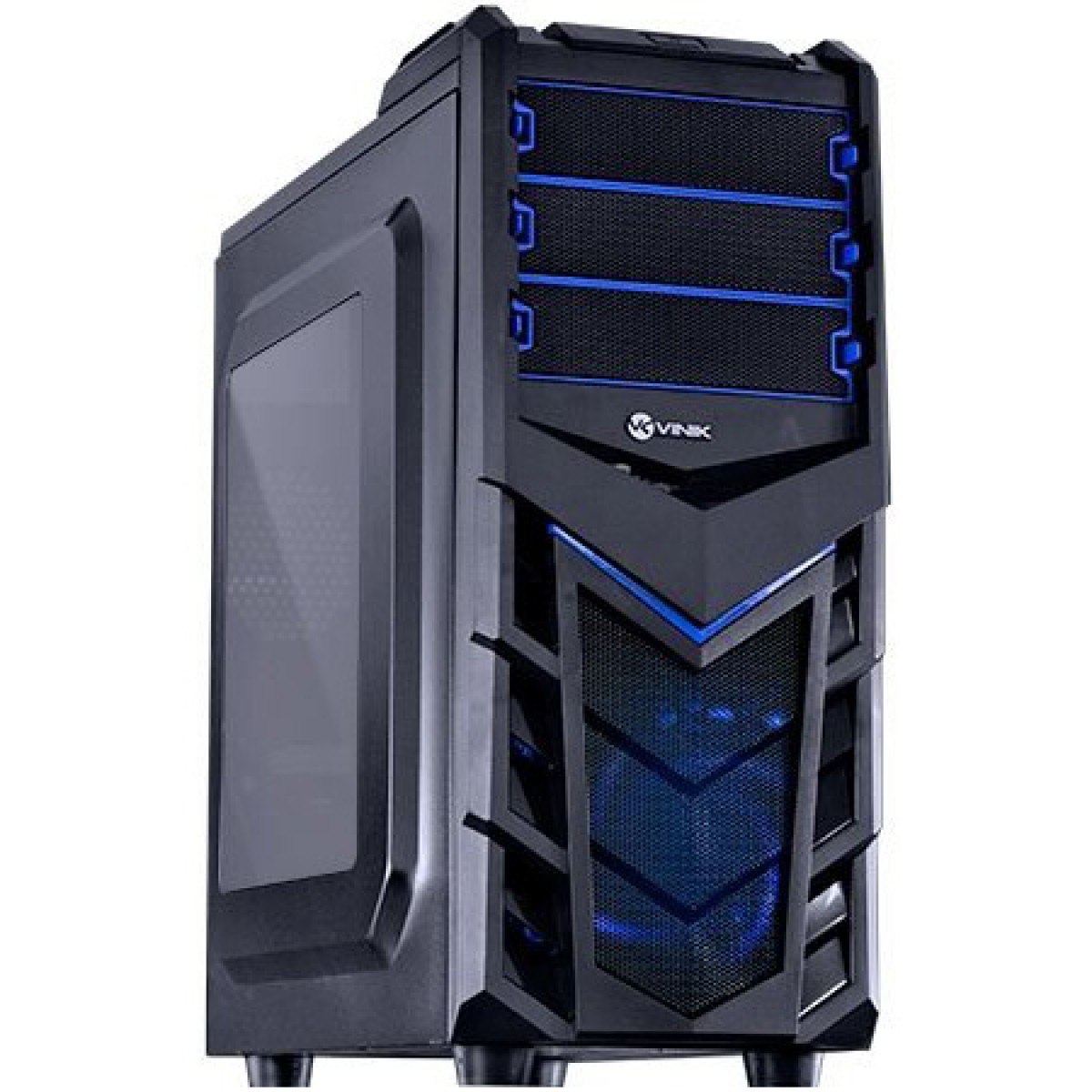 Gabinete Vinik Gamer Eruption V2 Window Mid Tower Preto Sem Fonte