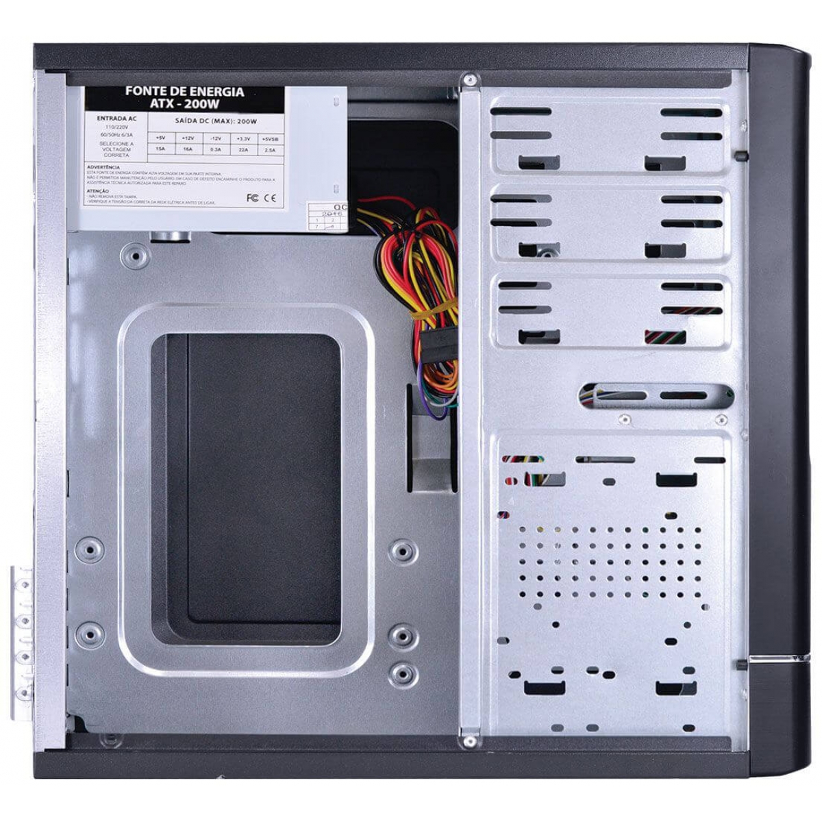 Gabinete Gamer Vinik ONE G1, Mid Tower, Black, Com Fonte