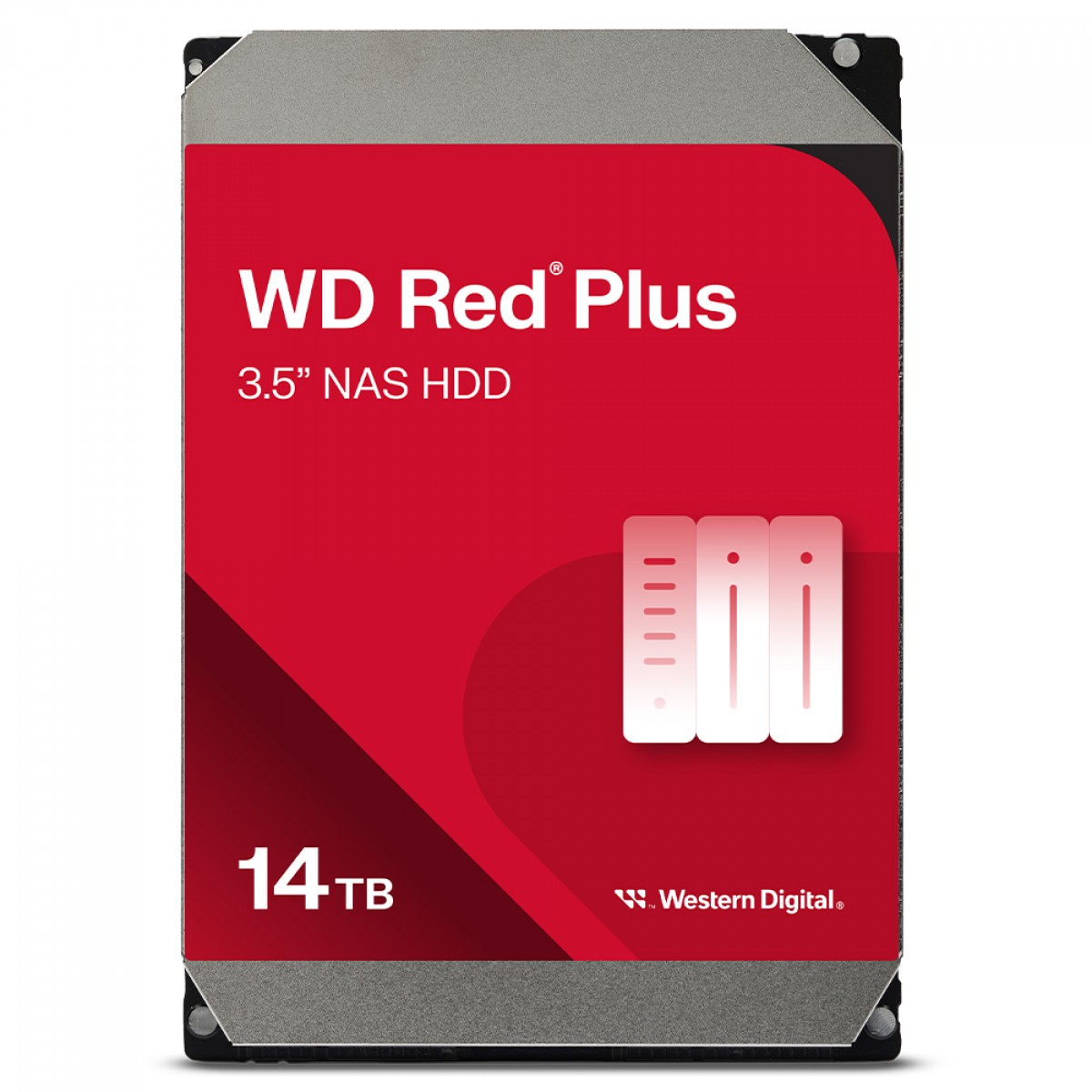 HD WD Red Plus, 14TB, SATA, 7200RPM, NAS, 3.5', WD140EFGX