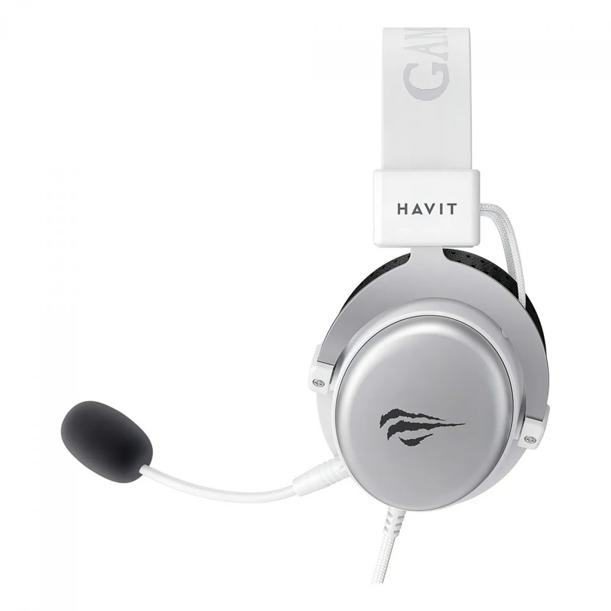 Headset Gamer Havit H2015D, 3.5mm, Drivers de 50mm, Preto, H2015D-WHT
