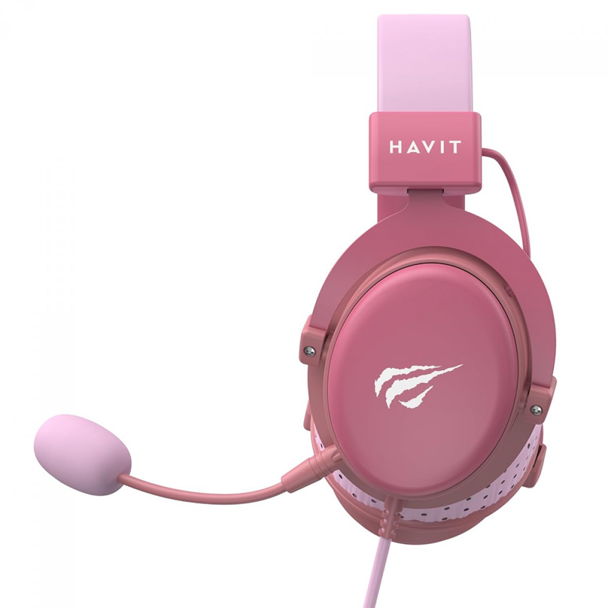 Headset Gamer Havit H2015D, 3.5mm, Drivers de 50mm, Rosa, H2015D-PINK