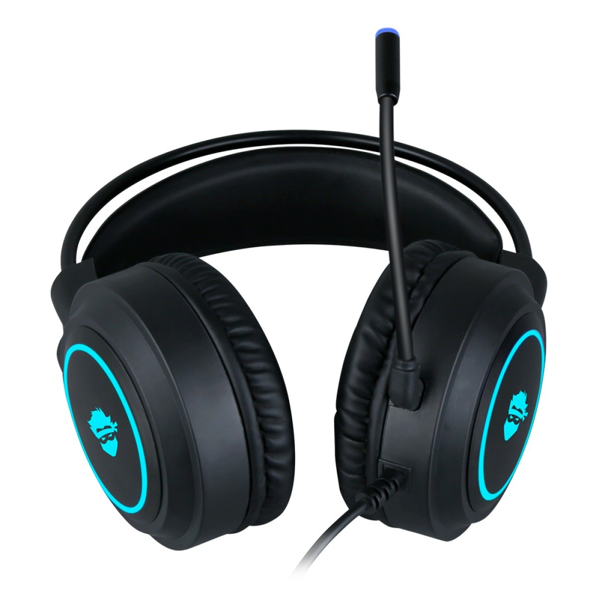 Headset Gamer Ninja Shadow, 3.5mm + USB, PC, Rainbow, Drivers 50mm ...