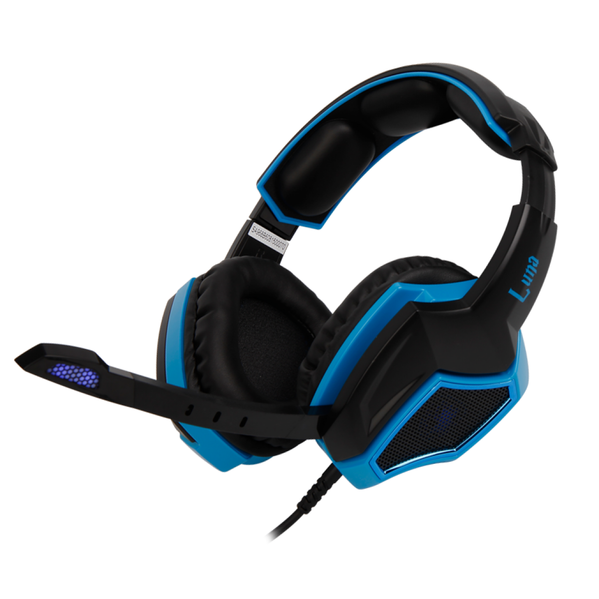 Headset Gamer Sades Sa-968 Luna, 7.1 Surround, Black/Blue, SA-968