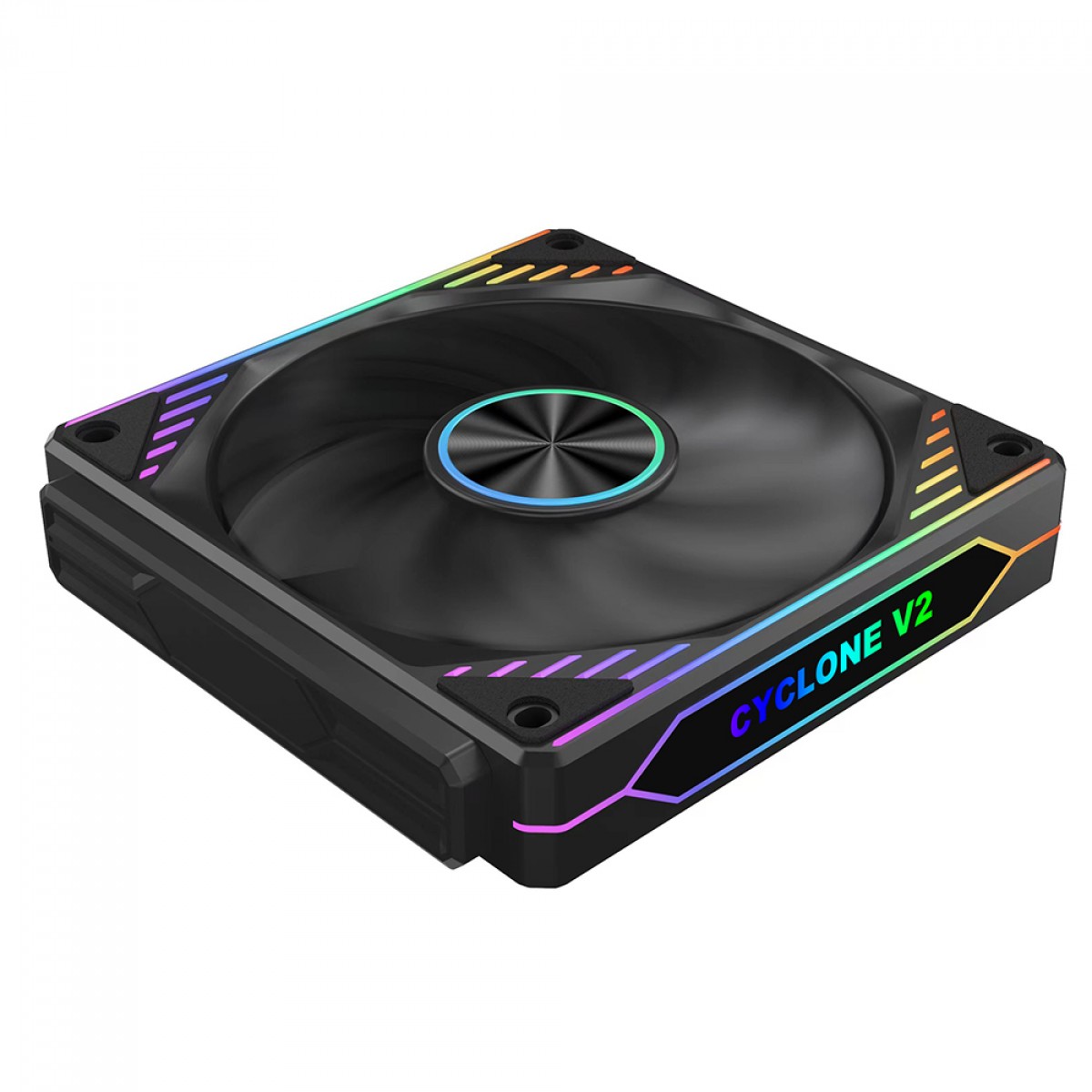 Kit Fan Com 3 Unidades SuperFrame Cyclone V2, ARGB, 120mm, Preto, SF-FN ...