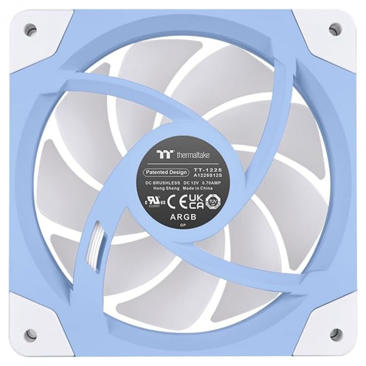Kit Fan Com 3 Unidades Thermaltake Swafan Ex12, ARGB, 120mm, PWM, Azul ...