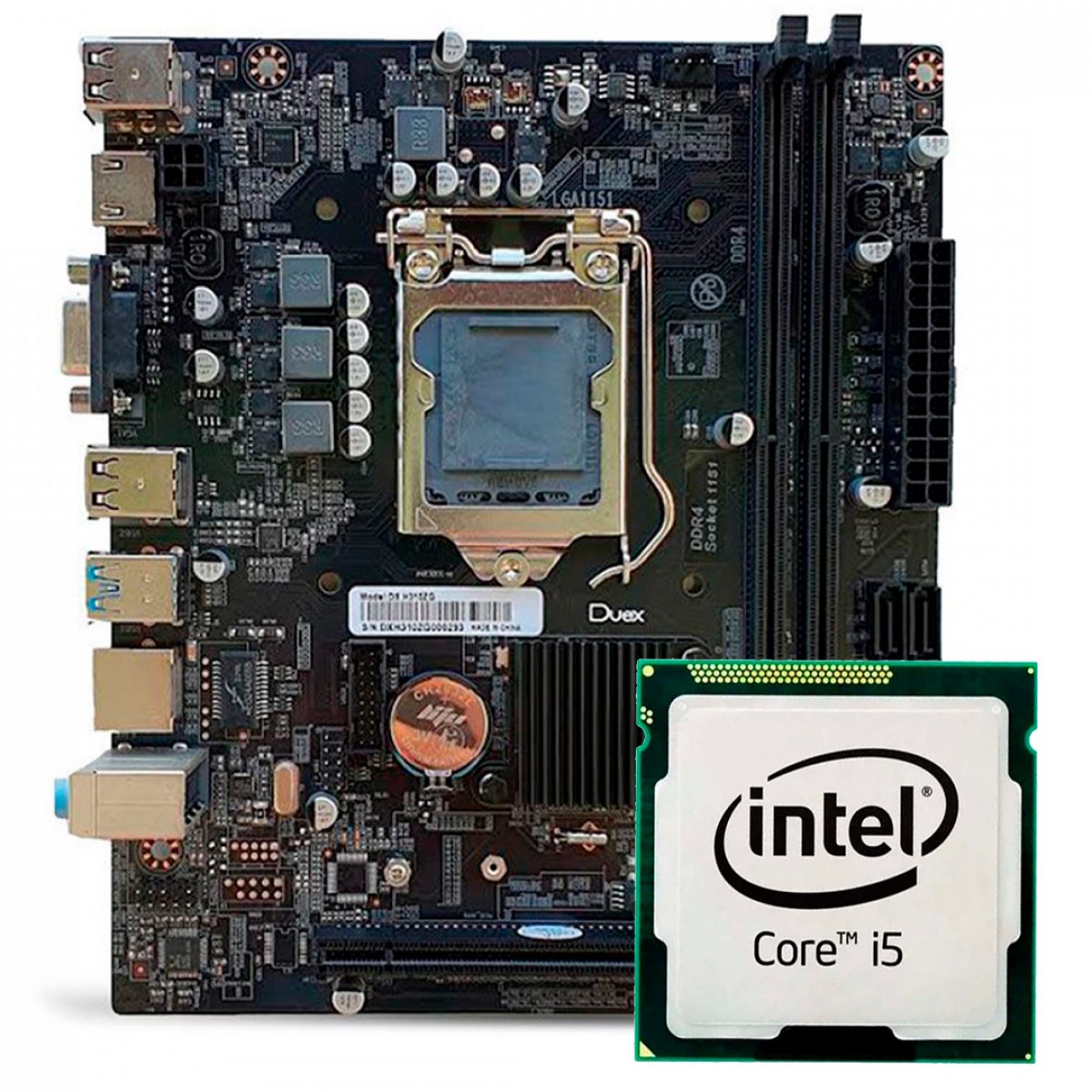Kit Upgrade, Intel Core i5 8500, Placa Mãe Chipset H310