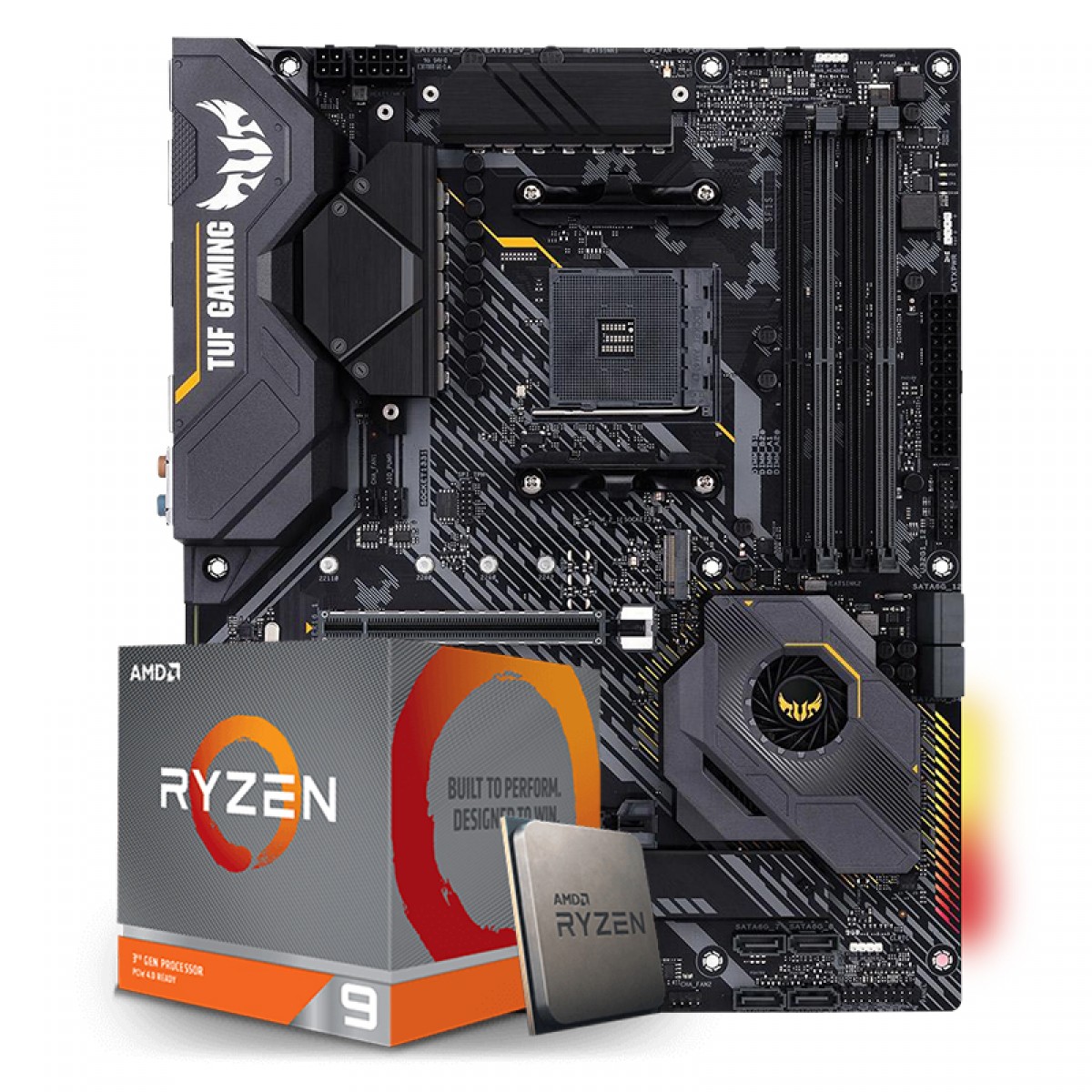 Kit Upgrade Placa Mãe Asus TUF Gaming X570-Plus AMD AM4 + Kit ...