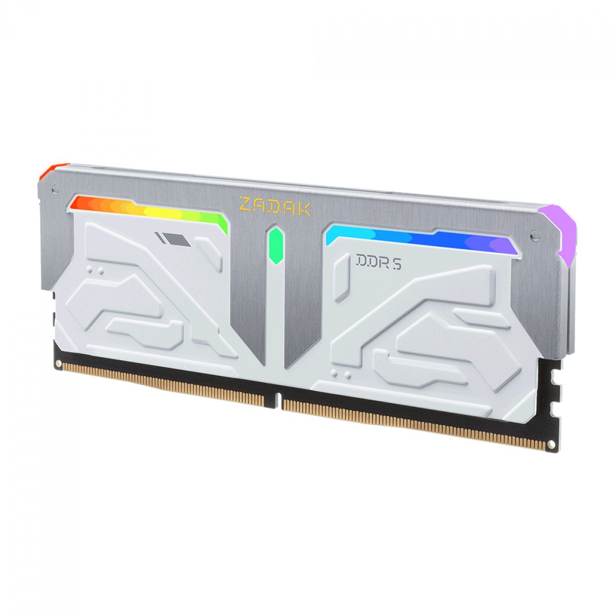 Memória DDR5 Zadak SPARK, RGB, 16GB, 5600MHz, White, ZD5-SPR56C52-16G2W1