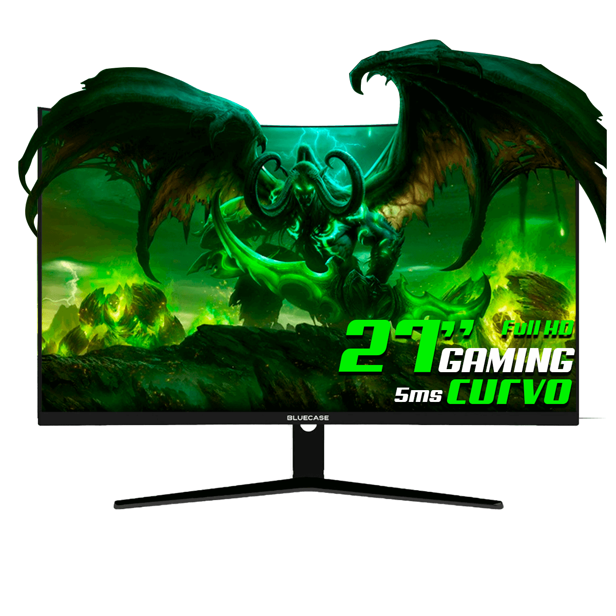 Monitor Gamer Bluecase 27 Pol, R1500 Curvo, Full HD, 75Hz, 5Ms, BM2714GC