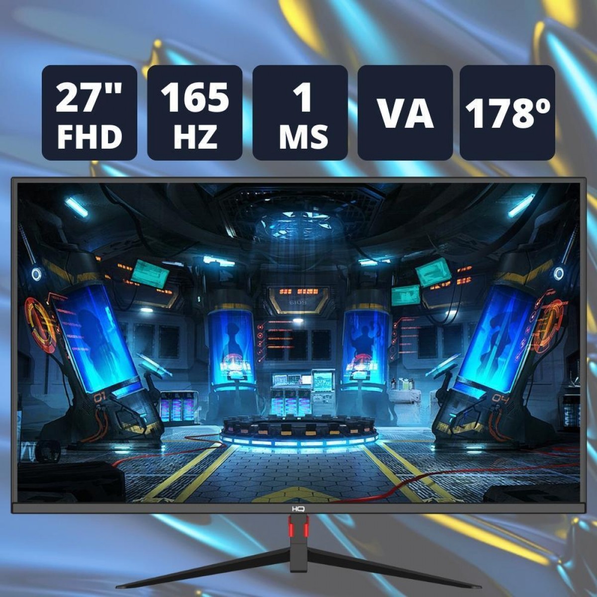 Monitor Gamer HQ Premium GP27V116, 27 Pol, 1ms Full HD, 165Hz, VA, HDMI/DP